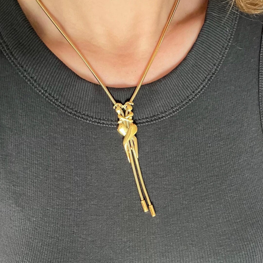 Stunning Necklace Featuring a Couple of Muses by Charles Jourdan - Etsy