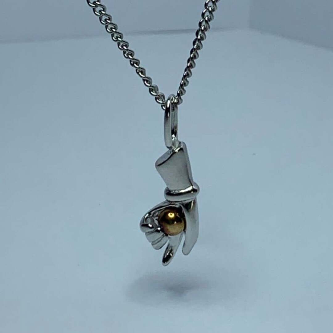 Original 925 Silver Hand Pendant by Charles Jourdan - Etsy