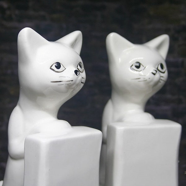 Cat Bookends - Etsy