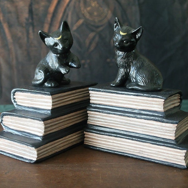 Cat Bookends - Etsy