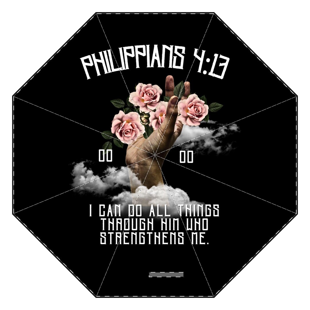 Christian Inspired Umbrella, Religious Folding Parasol, Faith-based ...