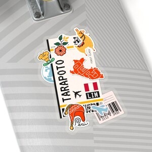 Tarapoto Peru Peruvian City Art Sticker Stickers Vinyl Computer ...