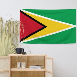 Guyana Guyanese Flag Wall Decor Art Print Banner Gift Ideas - Etsy