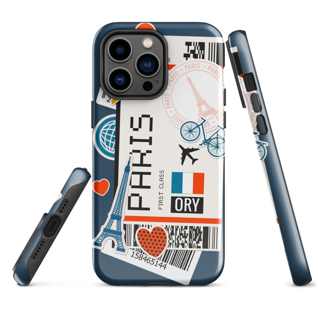 Paris France iPhone Case French Flag Phone Case Tough Fitted Hard ...