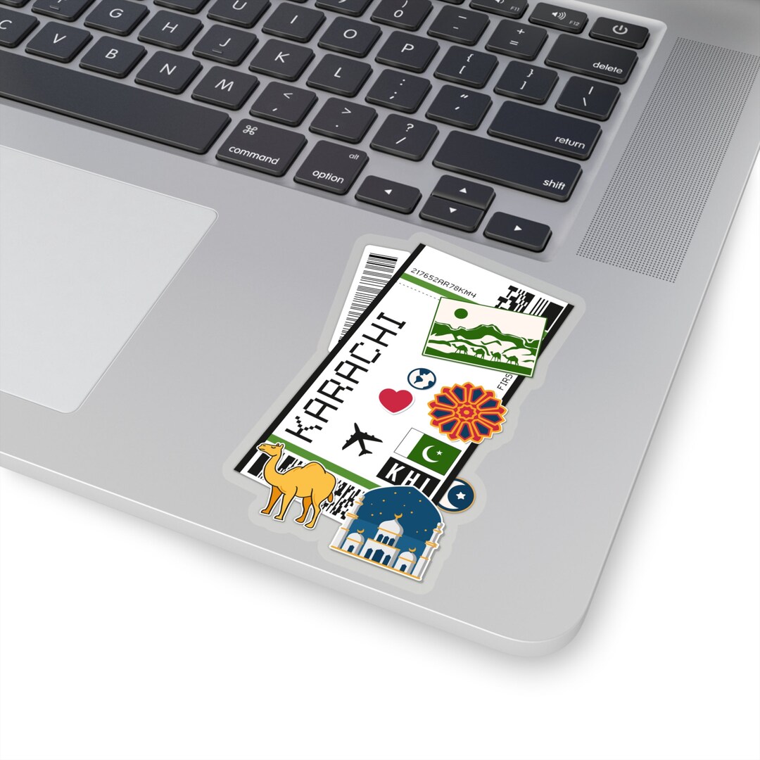 Karachi Sticker Pakistan Stickers Pakistani Flag Travel Sticker Laptop ...