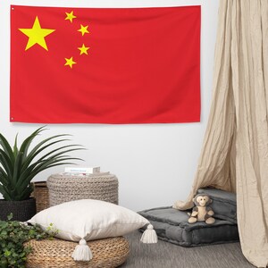 China Chinese Flag Wall Decor Art Print Banner Gift Ideas - Etsy