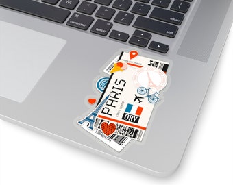 France Flag Travel Sticker, Passport Souvenir, French Suitcase Decal ...