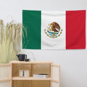 Mexico Mexican Flag Wall Decor Art Print Banner Gift Ideas - Etsy