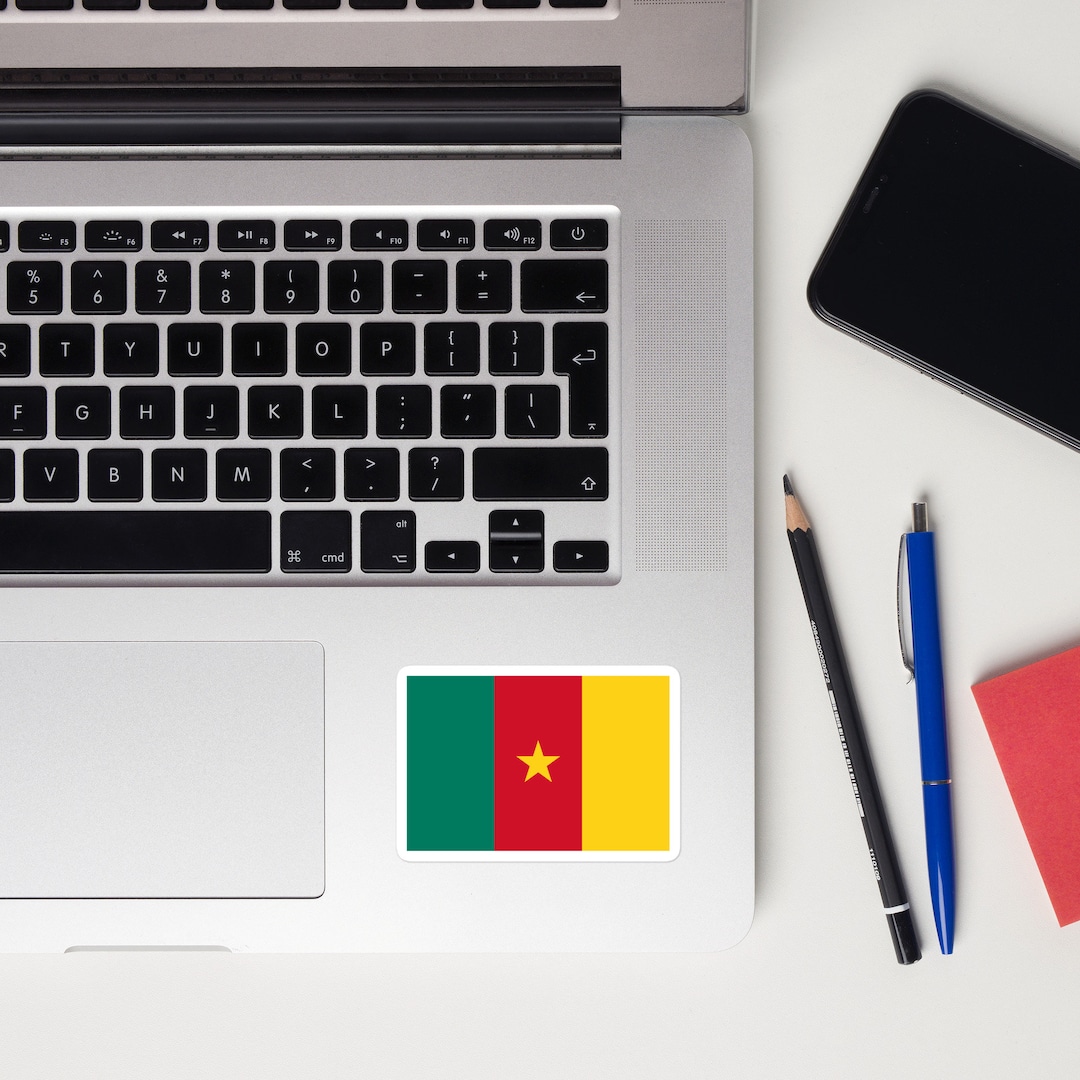 Cameroon Cameroonian Flag Laptop Sticker Decal Stickers Travel - Etsy