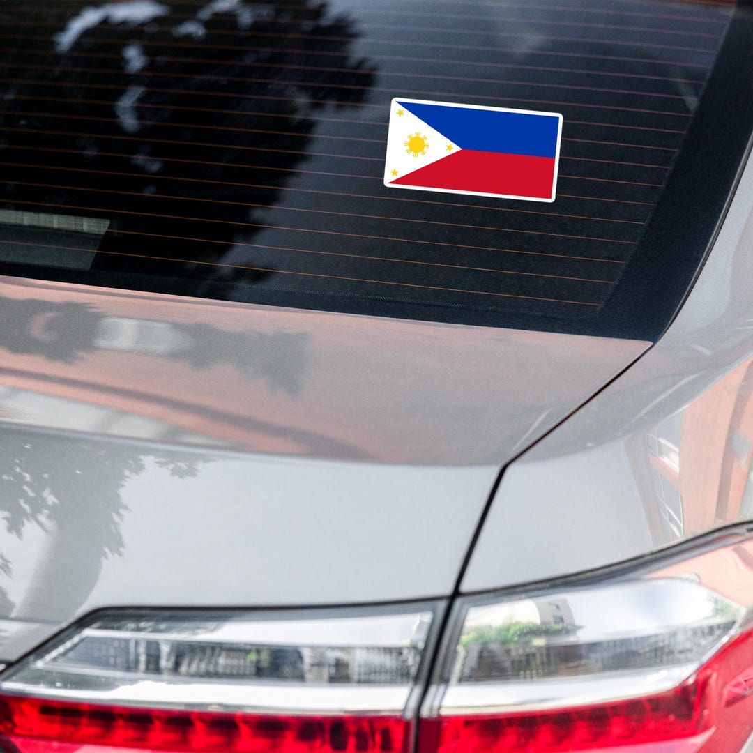 Philippines Filipino Flag Sticker Car Sticker Auto Decal Vehicle Motor ...