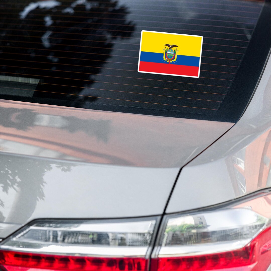 Ecuador Ecuadorian Flagsticker Mini Stickers Decals Laptop Decal Travel ...