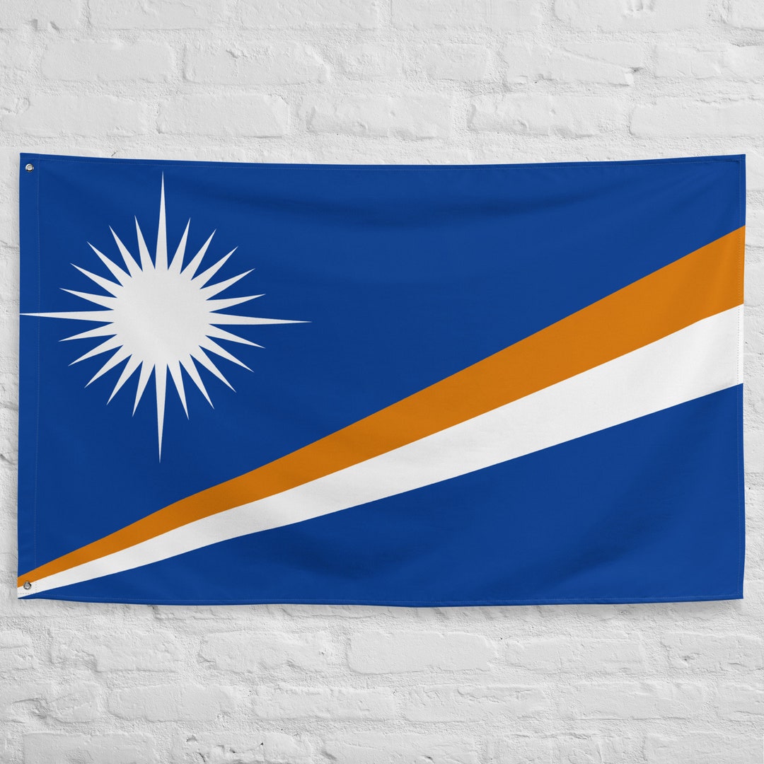 Marshall Islands Marshallese Flag Wall Decor Art Print Banner Gift ...