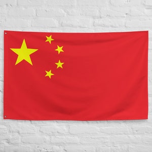 China Chinese Flag Wall Decor Art Print Banner Gift Ideas - Etsy