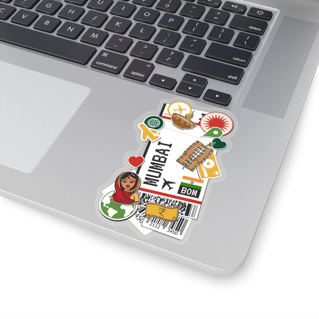 Mumbai Sticker India Stickers Indian Flag Travel Sticker Laptop Decal ...