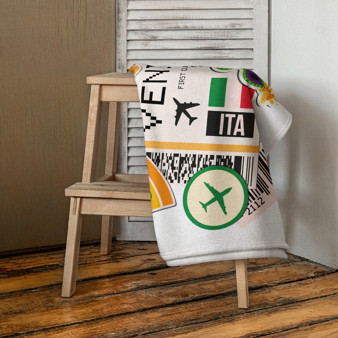 Venice Italy Italian Flag Venezia Italia Beach Towel Pool Towel Bath ...