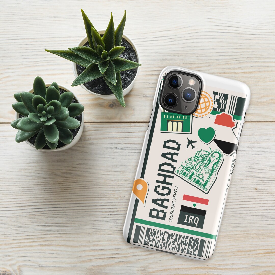 Baghdad Iraq Flag Iraqi Snap Case for iPhone Glossy Tough Phone Case - Etsy