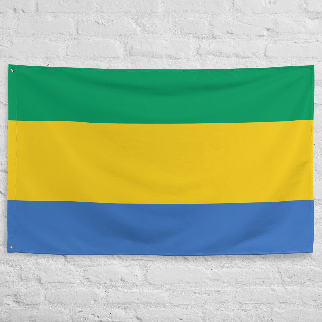 Gabon Gabonese Flag Wall Decor Art Print Banner Gift Ideas - Etsy