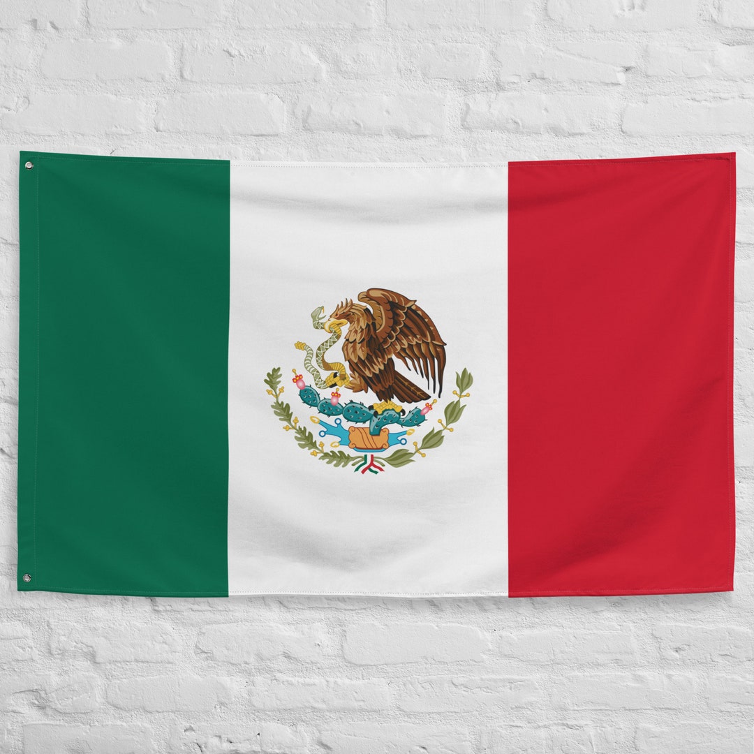 Mexico Mexican Flag Wall Decor Art Print Banner Gift Ideas - Etsy
