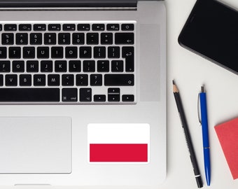 2 X 10cm Poland Flag Vinyl Stickers Polish Europe Travel Adventure ...