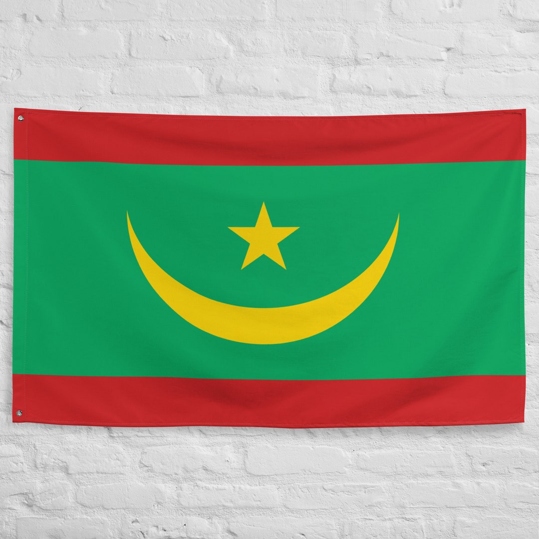 Mauritania Mauritanian Flag Wall Decor Art Print Banner Gift Ideas - Etsy