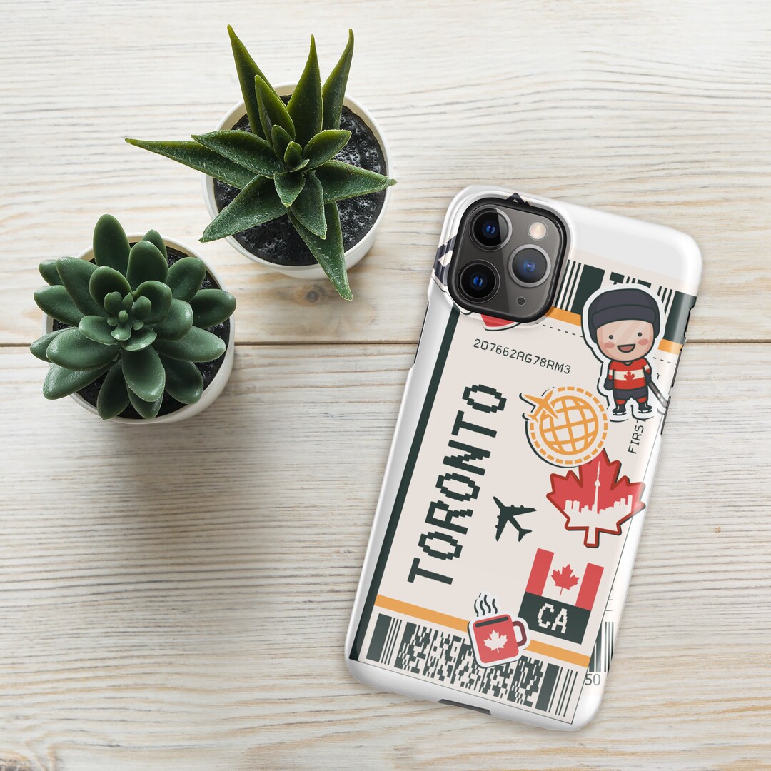 Toronto Ontario Canada Canadian Flag Snap Case for iPhone Glossy Tough ...
