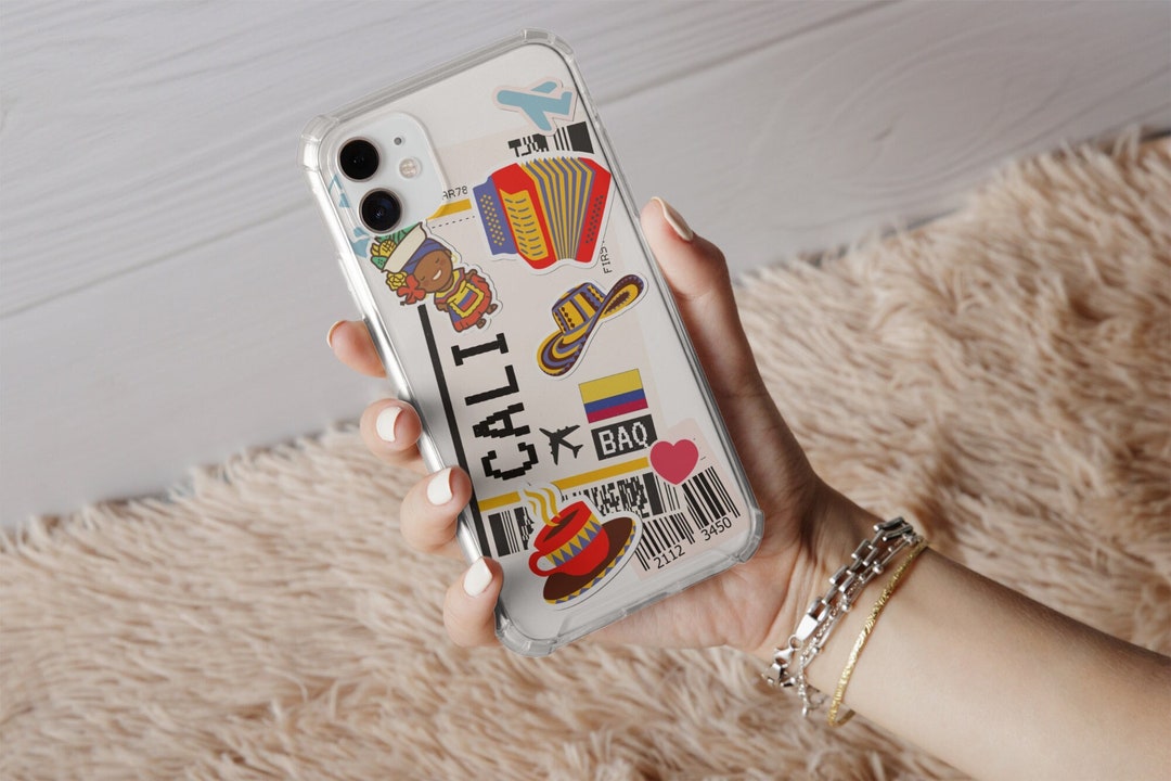 Cali Colombia Colombian Flag iPhone Case 15 14 13 12 11 Pro Max Plus ...