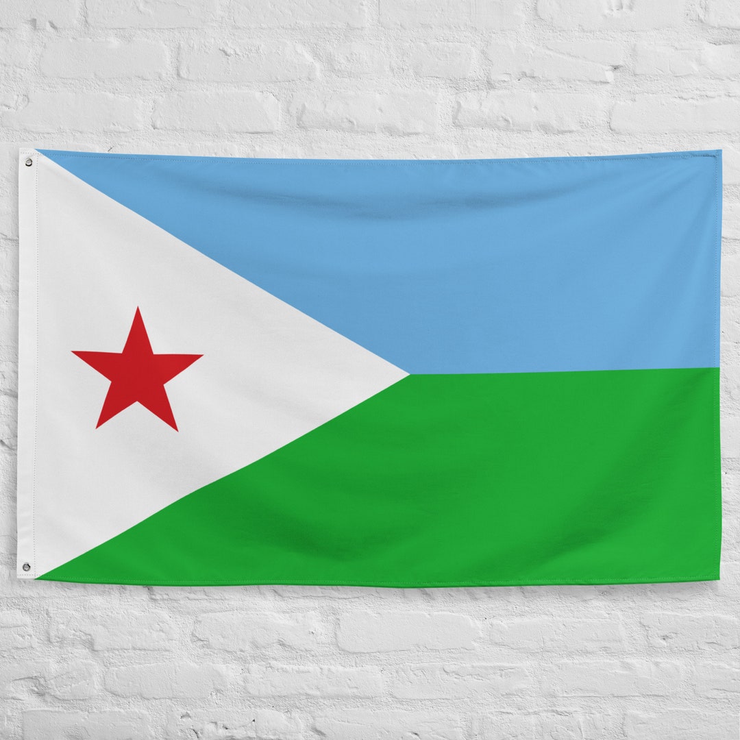 Djibouti Djiboutian Flag Wall Decor Art Print Banner Gift Ideas - Etsy