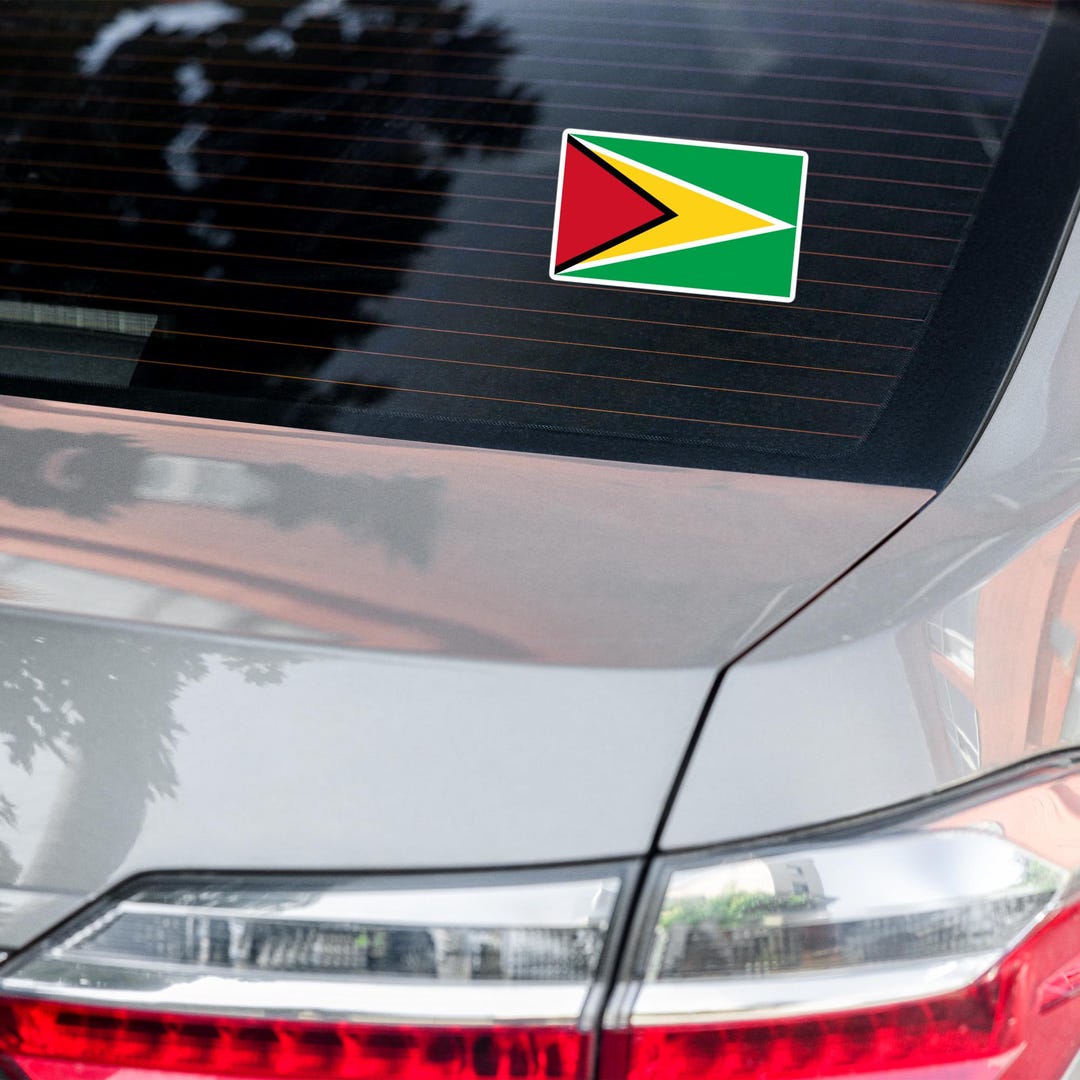 Guyana Guyanese Flagsticker Mini Stickers Decals Laptop Decal Travel ...