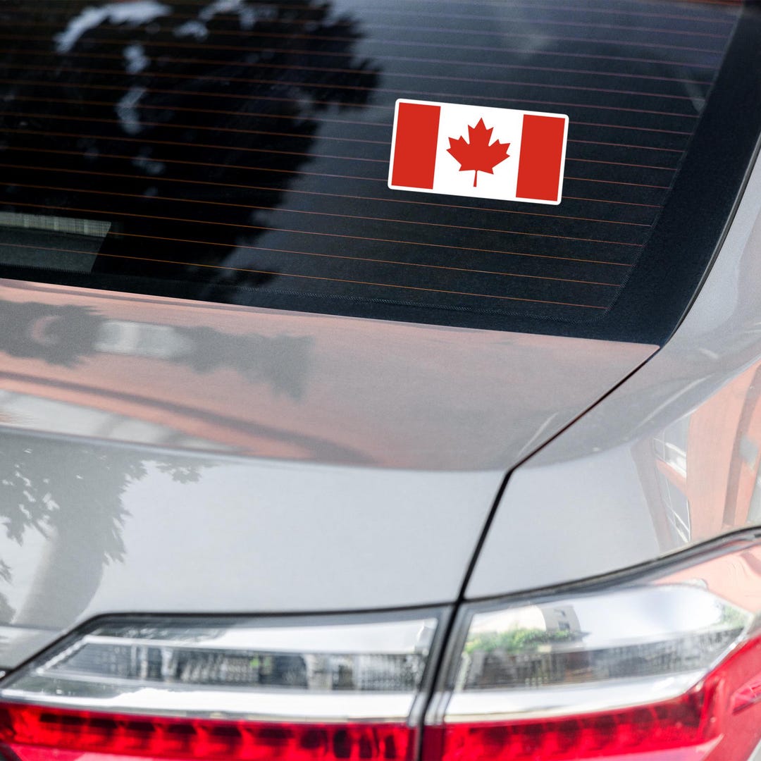 Canada Canadian Flag Sticker Mini Stickers Decals Laptop Decal Travel ...