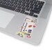 Brisbane Australia Australian Flag Sticker Mini Stickers Decals Laptop ...
