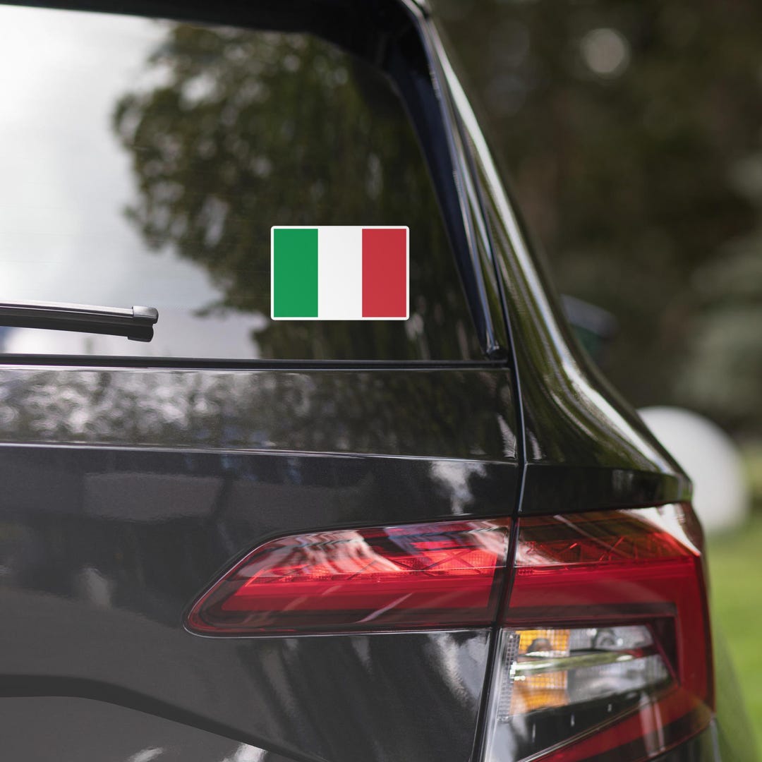 Italy Italian Flag Car Sticker Travel Souvenir Tourist Beach Lover Food ...