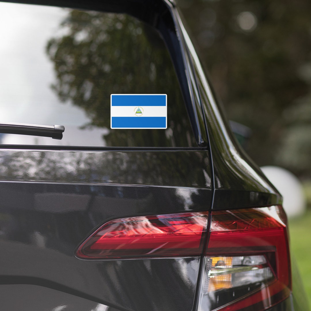 Nicaragua Nicaraguan Flag Car Sticker Laptop Decal Stickers Travel ...