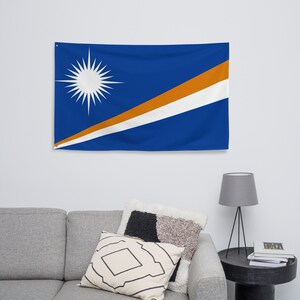 Marshall Islands Marshallese Flag Wall Decor Art Print Banner Gift ...