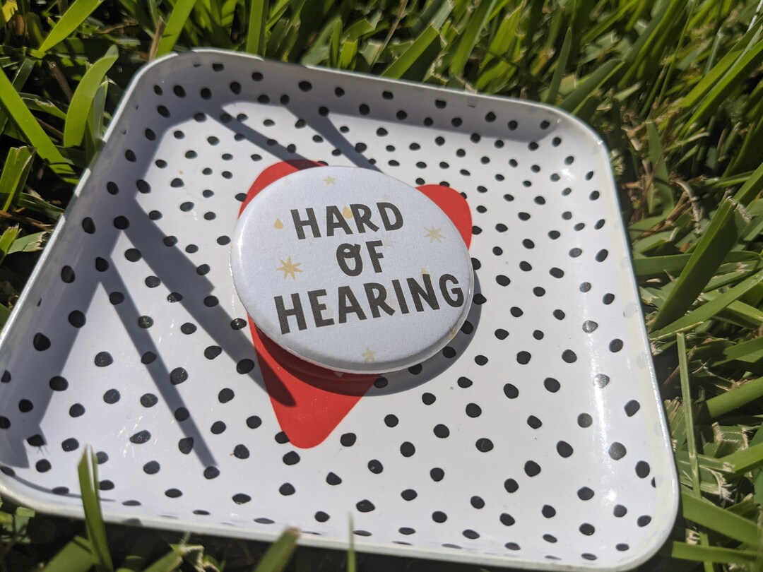 Hard of Hearing Button - Etsy