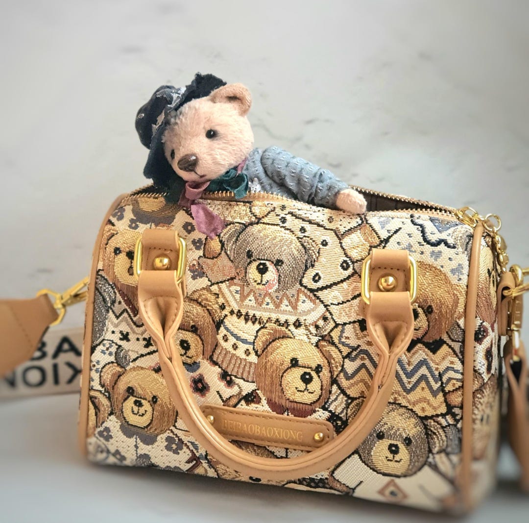 Teddy Bear in a Bag - Etsy