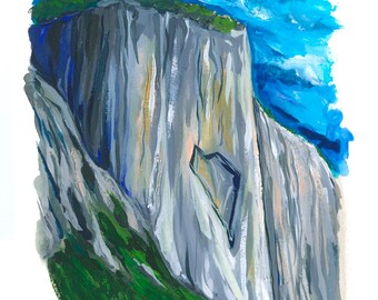 Yosemite El Capitan Heart, Merced River 5x7 Digital Print, Printable ...