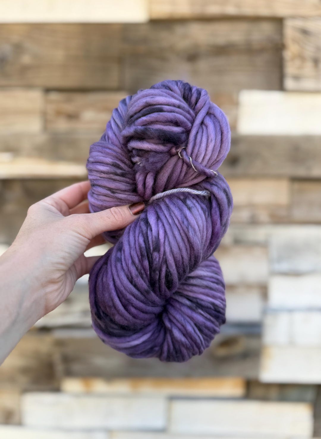 Cauldron Hand Dyed Super Bulky Merino Wool, Size 6 Halloween Purple ...