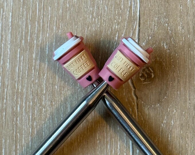 Needle Stoppers for Knitting, Fiber Art, Notions, Coffee Cup - Etsy