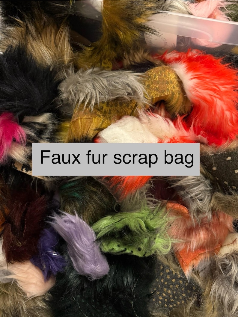 Faux Fur Scraps, Kids Crafts, Gnomes, Teacher, 10 Ounce Bag, Random ...