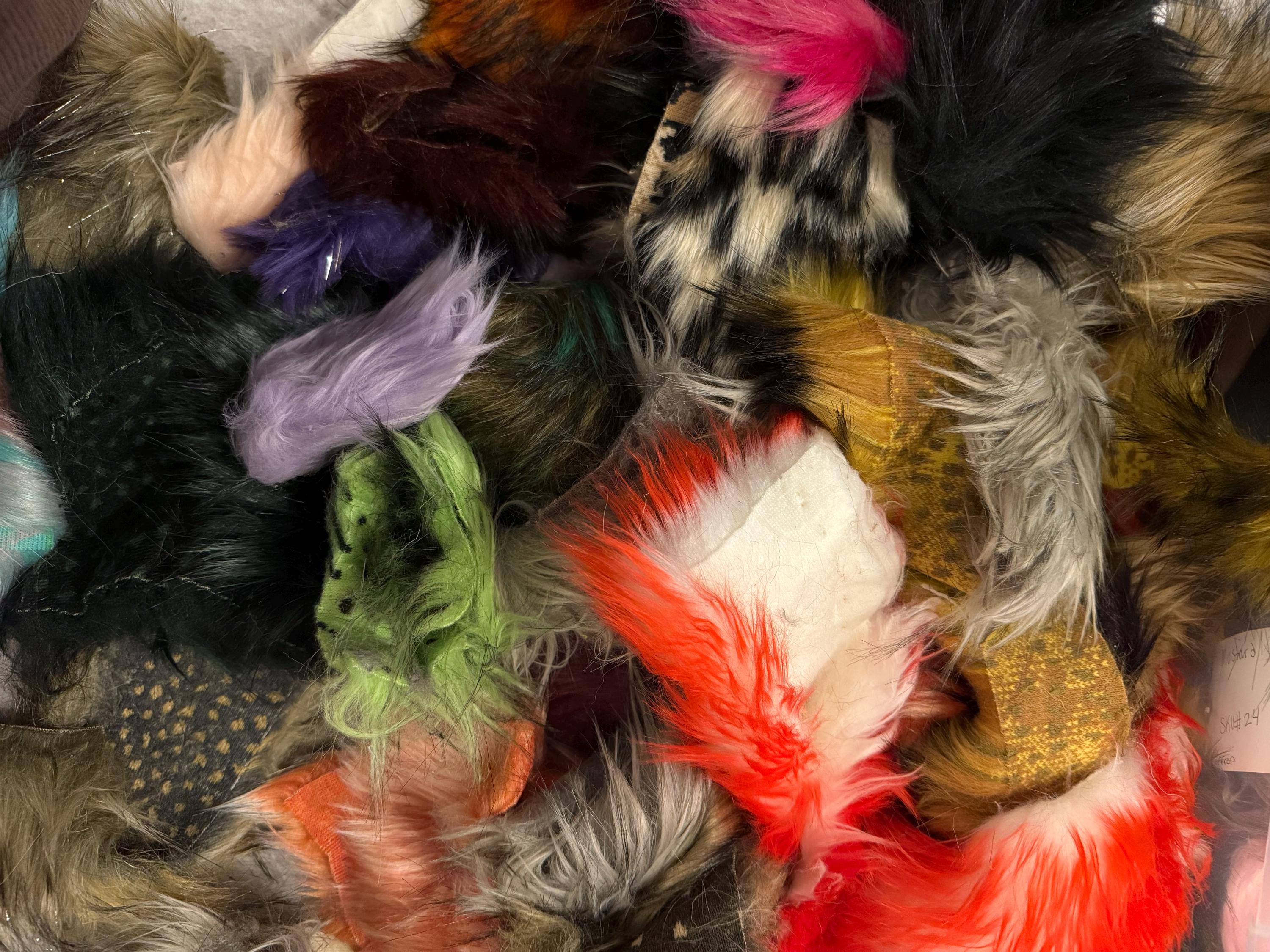 Faux Fur Scraps, Kids Crafts, Gnomes, Teacher, 10 Ounce Bag, Random ...