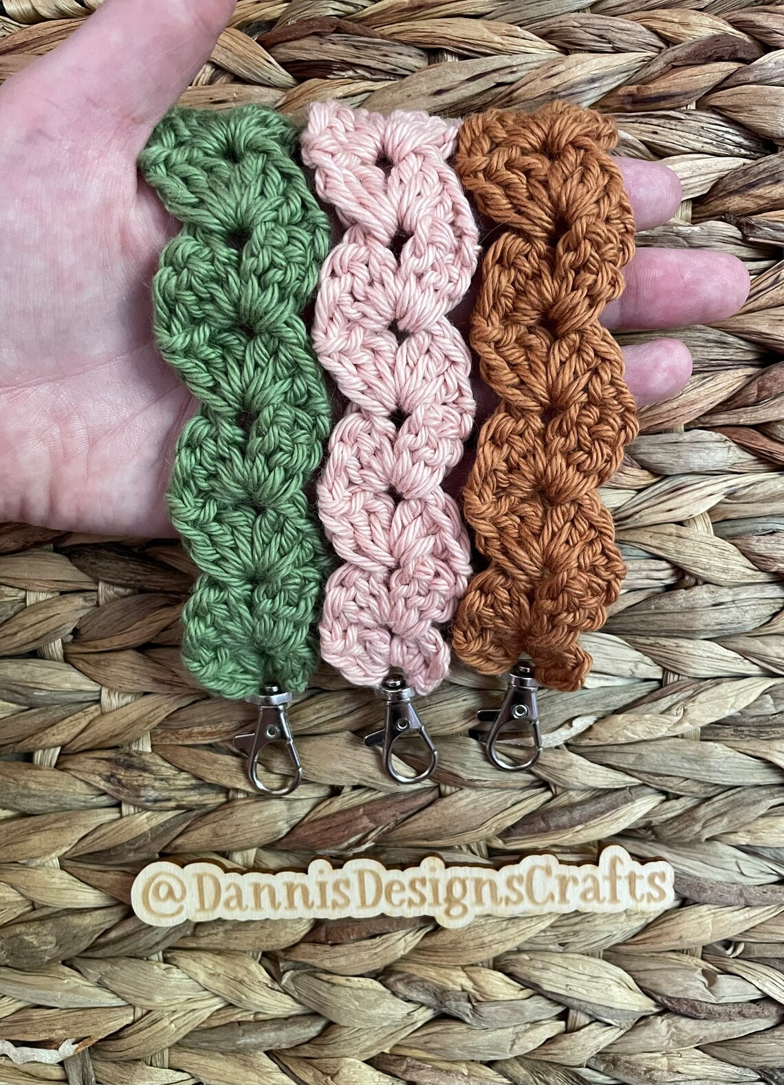 High Tide Wristlet Crochet PATTERN Keychain Clasp Fast - Etsy