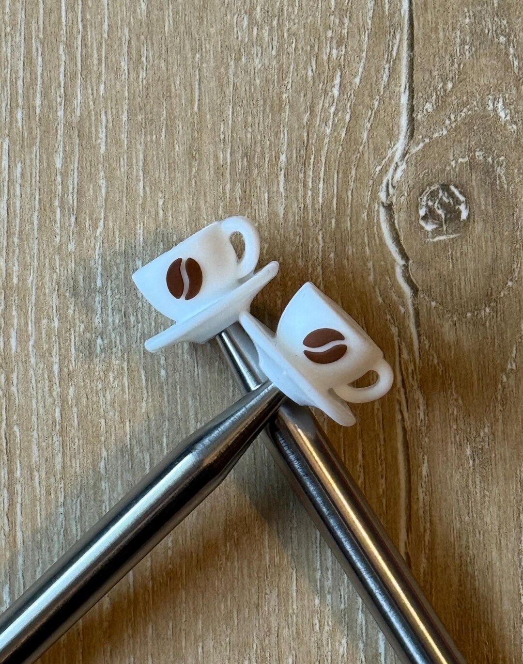 Needle Stoppers for Knitting, Fiber Art, Notions, Coffee Cup, Espresso ...