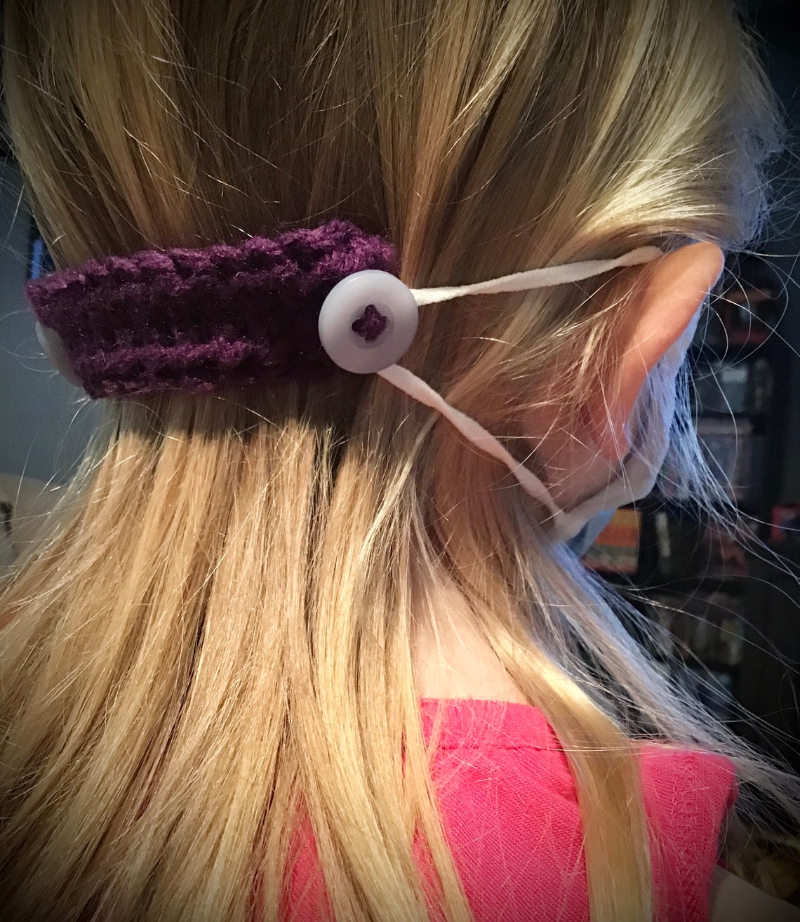 Face mask button holder PATTERN holder multi color buttons | Etsy