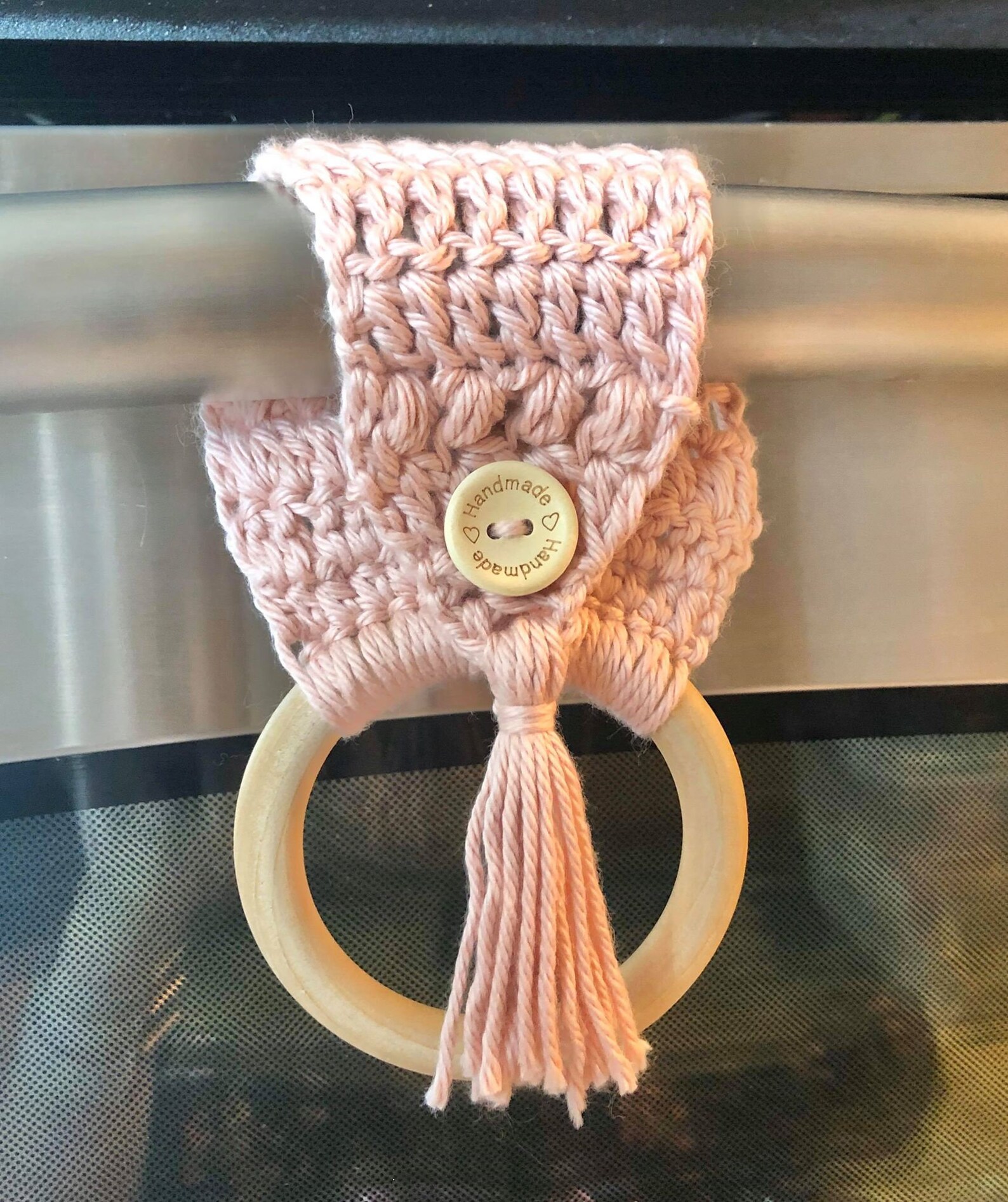 Towel Ring Crochet PATTERN, Boho Kitchen Decor, Boho Crochet Patterns ...