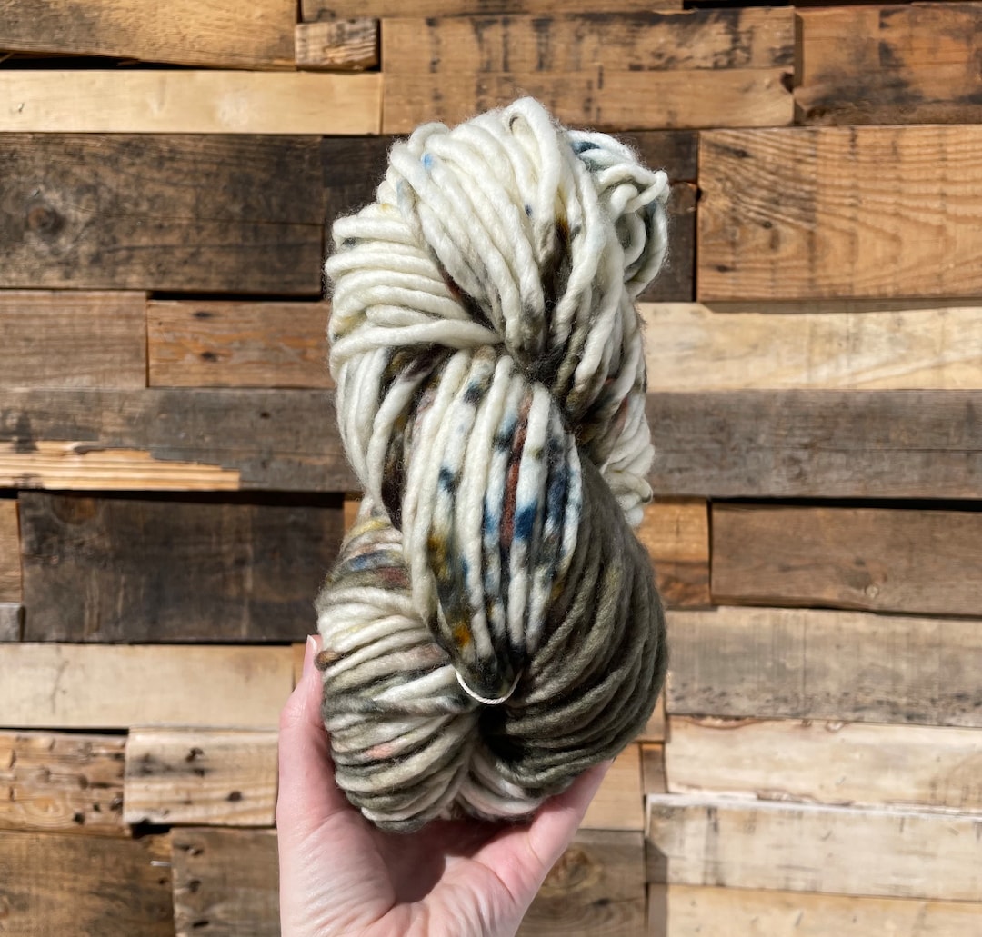 Olive Juice Hand Dyed Super Bulky Merino Wool, Superwash 6 Yarn, Green ...