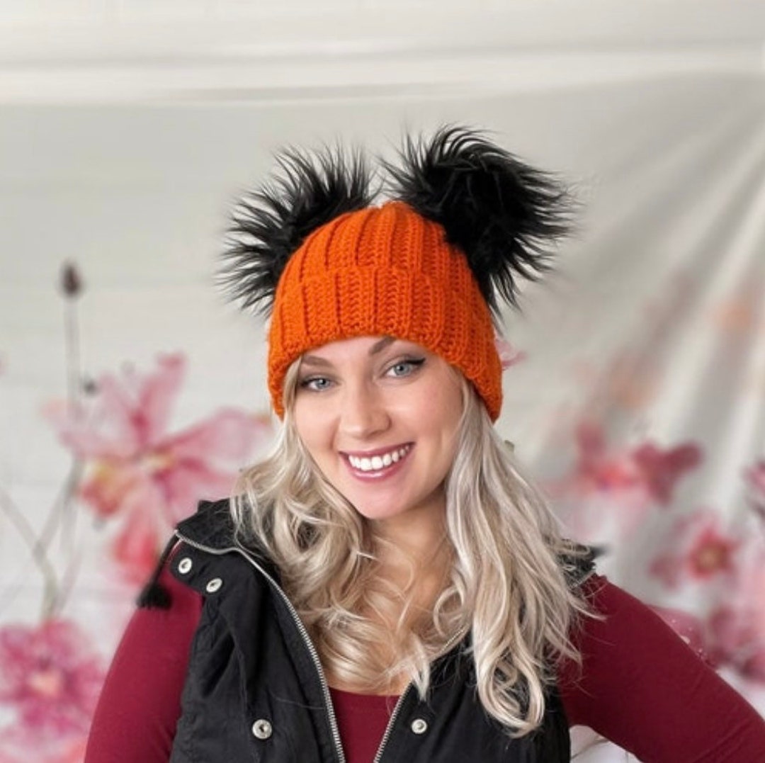 Spooky Season Crochet Beanie PATTERN, Halloween, Double Brim, Sing Brim ...