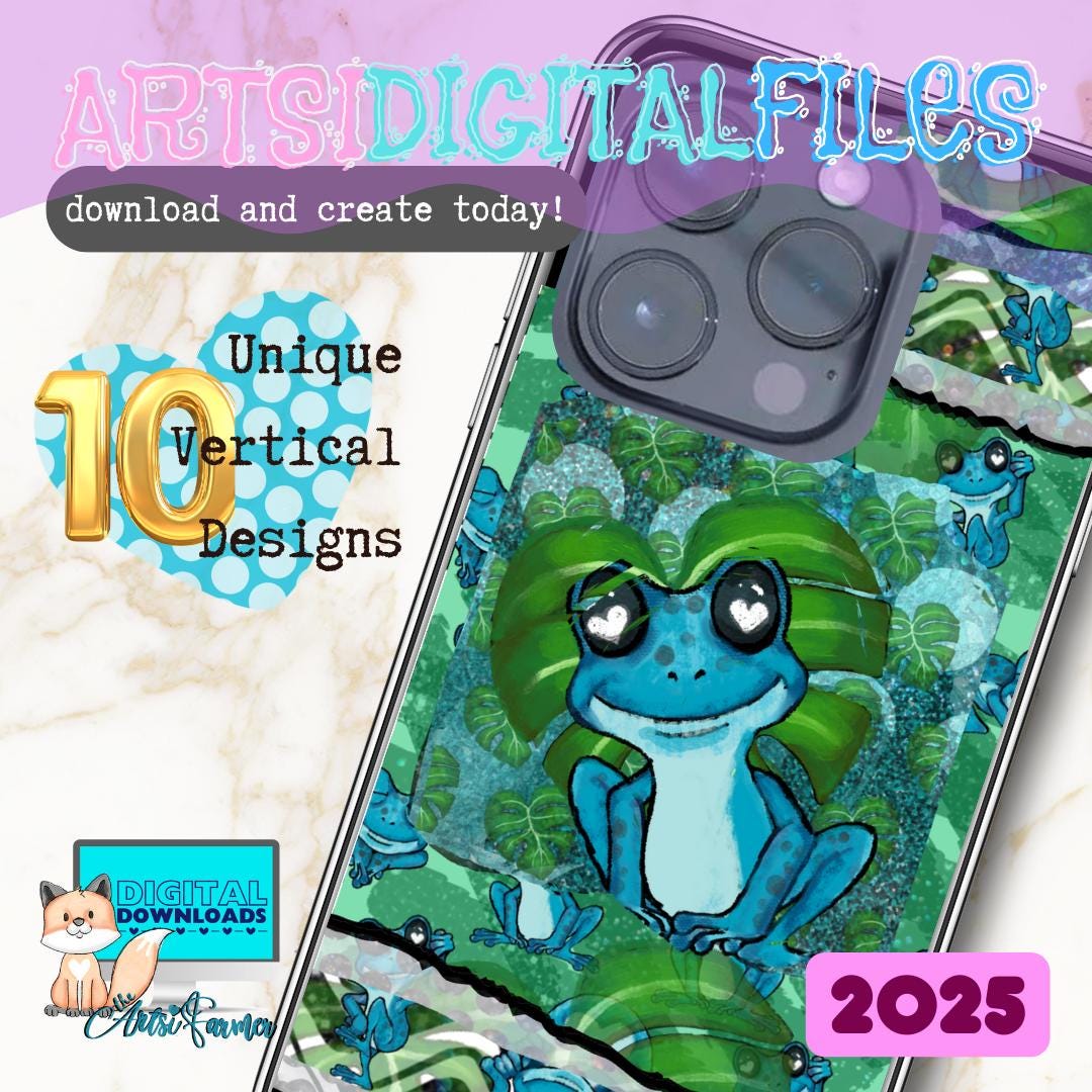 Artsi Digital Designs-darling Dart Frog Collection - Etsy