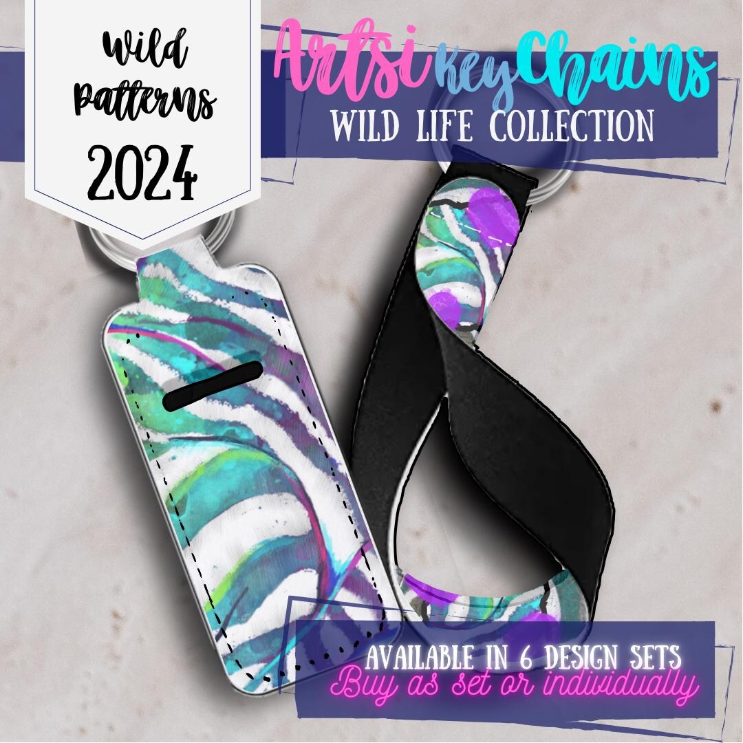 Artsi Keychains| Wild Patterns Lip Balm Holders and Wristlets| Functional Fashion Products - Etsy