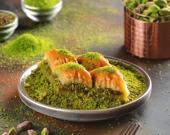 Turkish Ottoman Palace Dessert, Pistachio Baklava Gift Box, Daily and ...