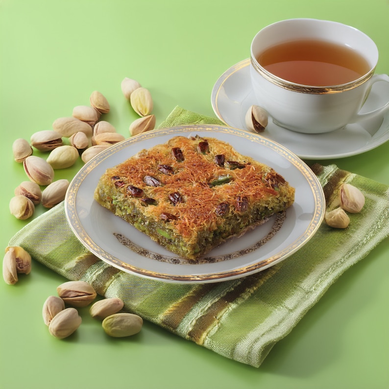 Turkish Traditional Kadayifi With Pistachio - Etsy